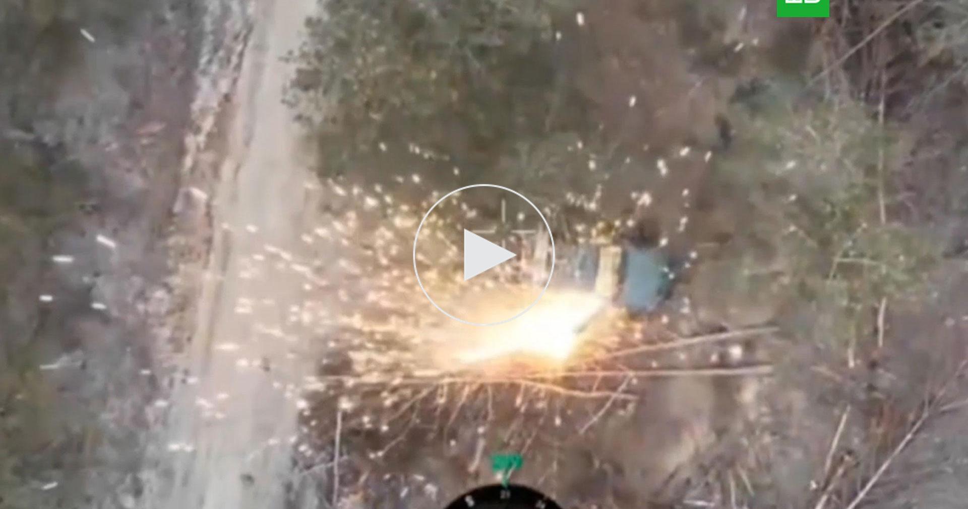 Бойцы СВО взорвали пикап ВСУ с польскими номерами // Новости НТВ